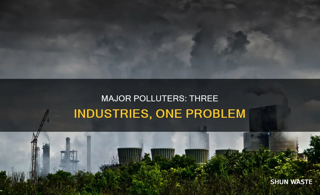 Major Polluters: Three Industries, One Problem | ShunWaste