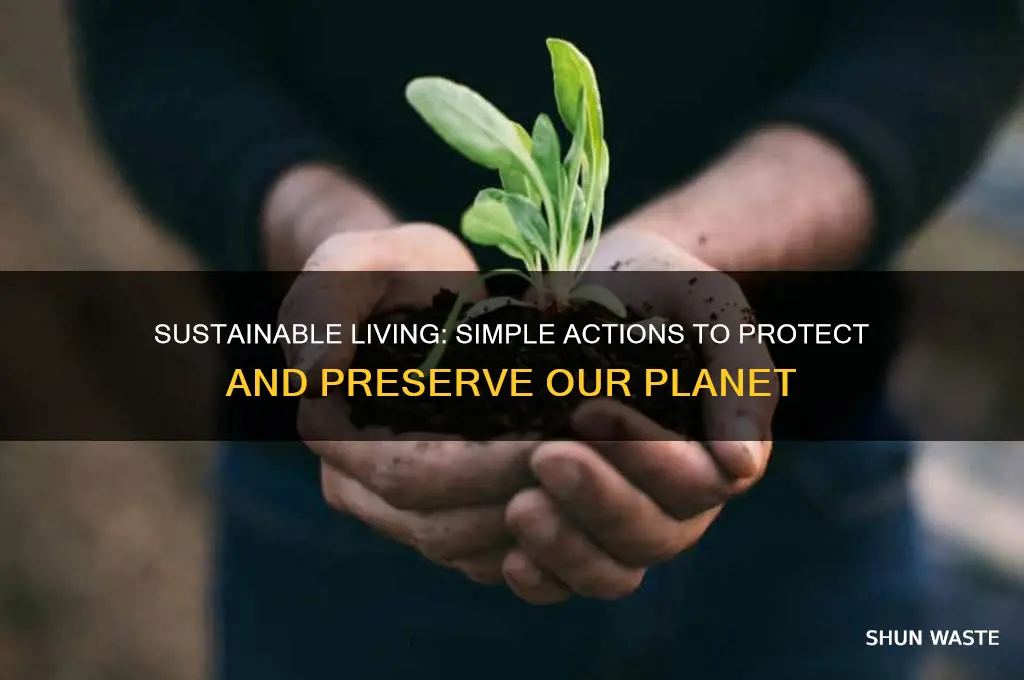 Sustainable Living: Simple Actions To Protect And Preserve Our Planet ...