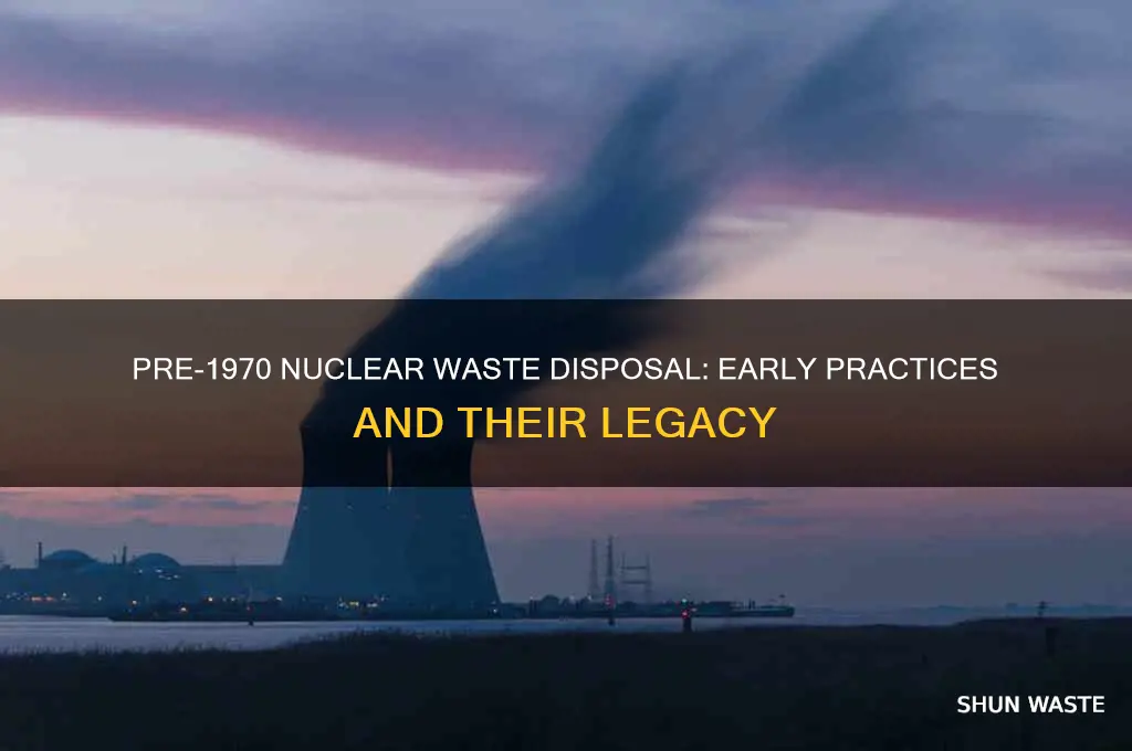 Pre-1970 Nuclear Waste Disposal: Early Practices And Their Legacy ...