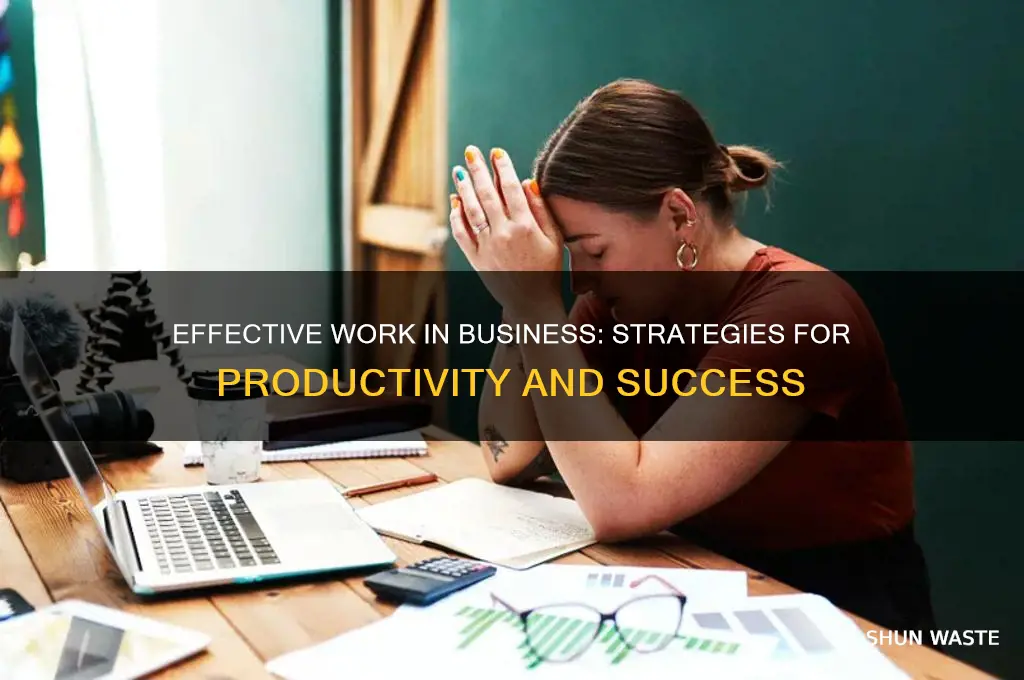 Effective Work In Business: Strategies For Productivity And Success ...