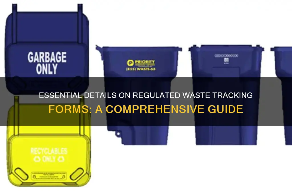 Essential Details On Regulated Waste Tracking Forms: A Comprehensive ...