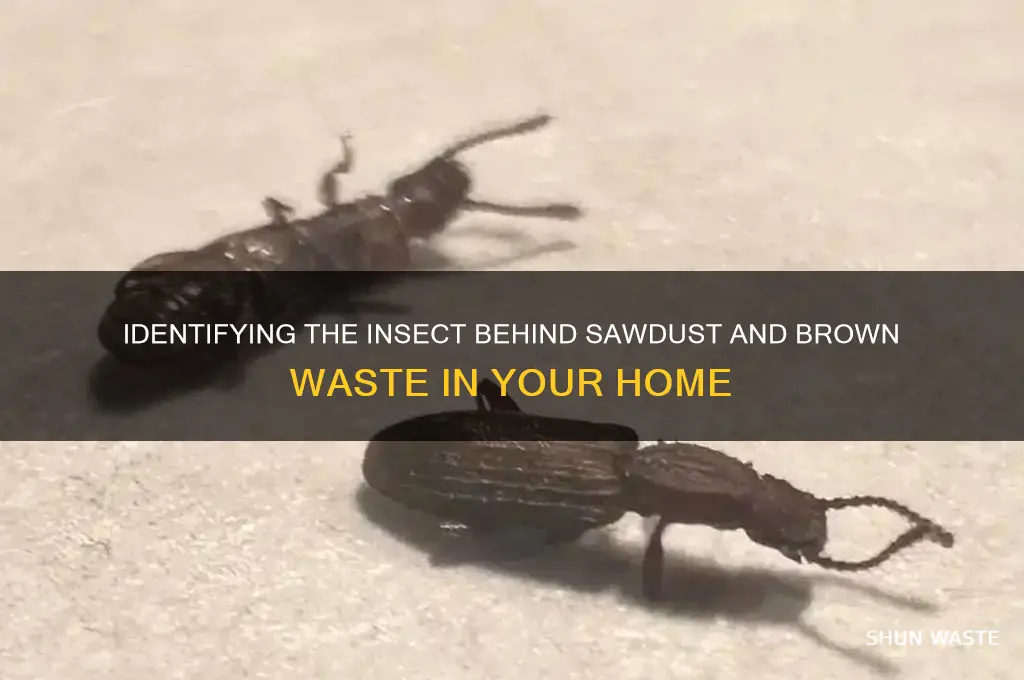 Identifying The Insect Behind Sawdust And Brown Waste In Your Home ...