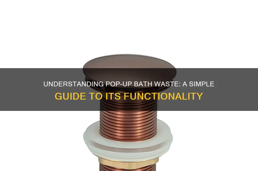 Understanding Pop-Up Bath Waste: A Simple Guide To Its Functionality ...