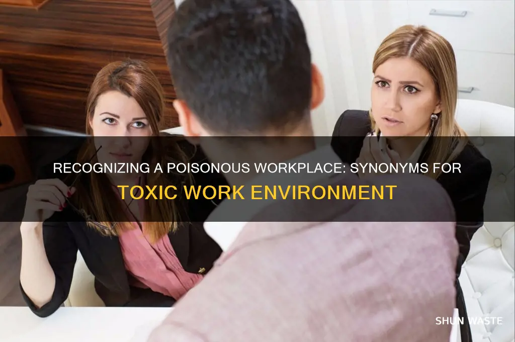 Recognizing A Poisonous Workplace: Synonyms For Toxic Work Environment ...