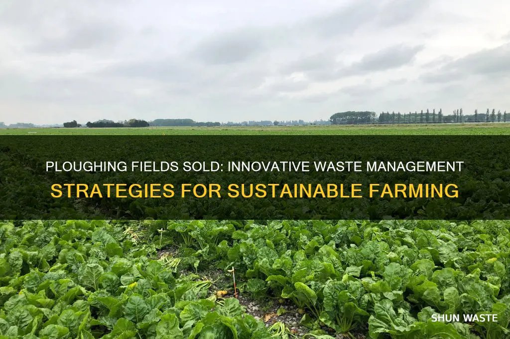 Ploughing Fields Sold: Innovative Waste Management Strategies For ...