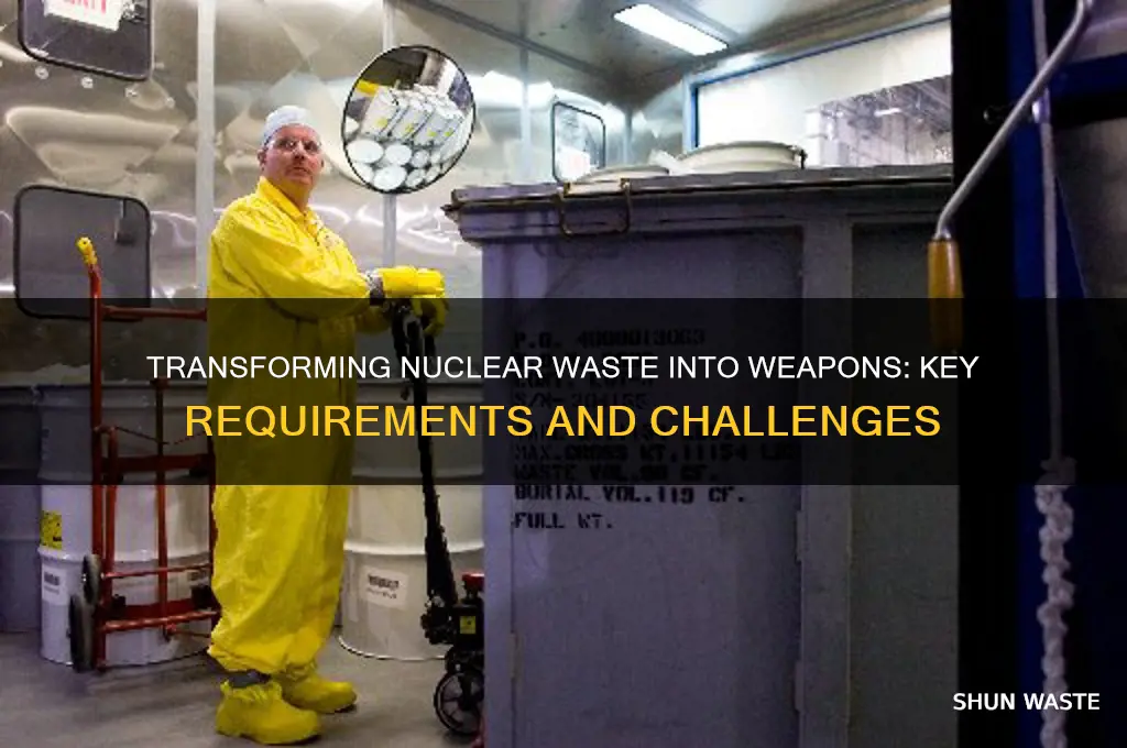 Transforming Nuclear Waste Into Weapons: Key Requirements And ...