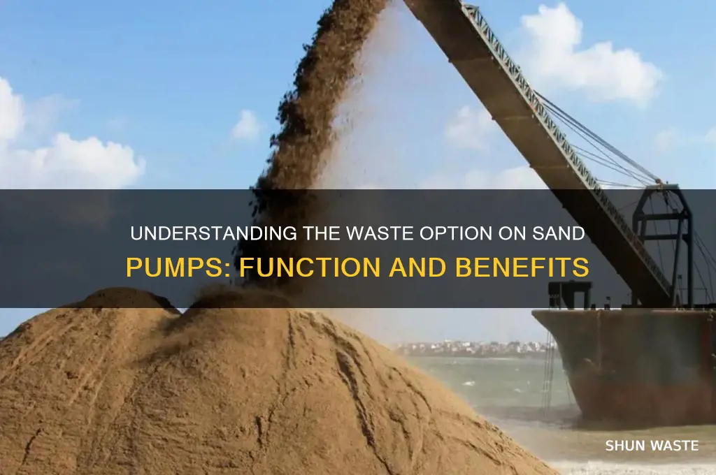 Understanding The Waste Option On Sand Pumps: Function And Benefits ...