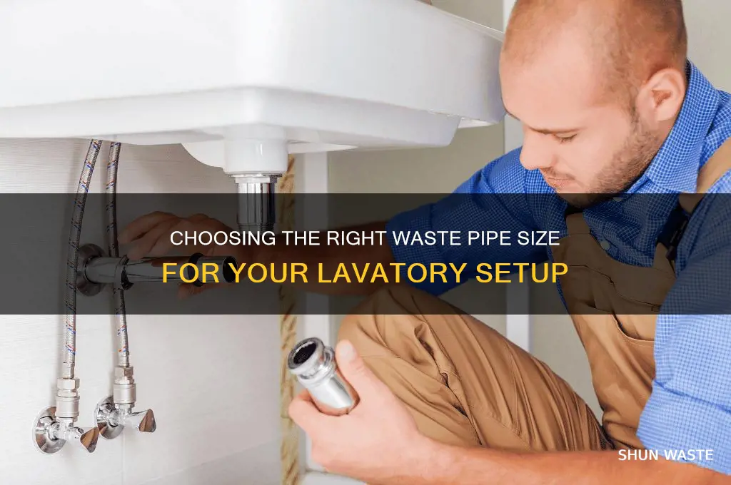 Choosing The Right Waste Pipe Size For Your Lavatory Setup | ShunWaste