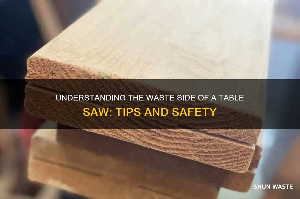 Understanding The Waste Side Of A Table Saw: Tips And Safety | ShunWaste