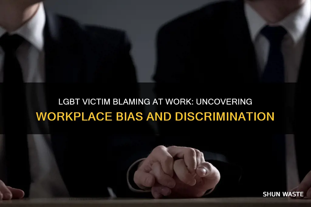 Lgbt Victim Blaming At Work: Uncovering Workplace Bias And ...