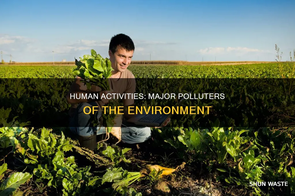 Human Activities: Major Polluters Of The Environment | ShunWaste