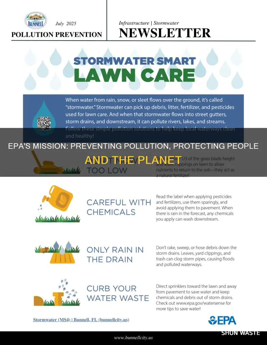 Epa's Mission: Preventing Pollution, Protecting People And The Planet ...