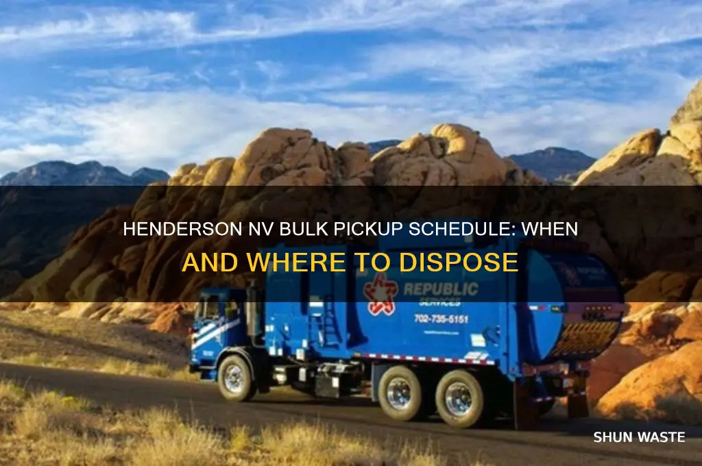 Henderson Nv Bulk Pickup Schedule: When And Where To Dispose | ShunWaste