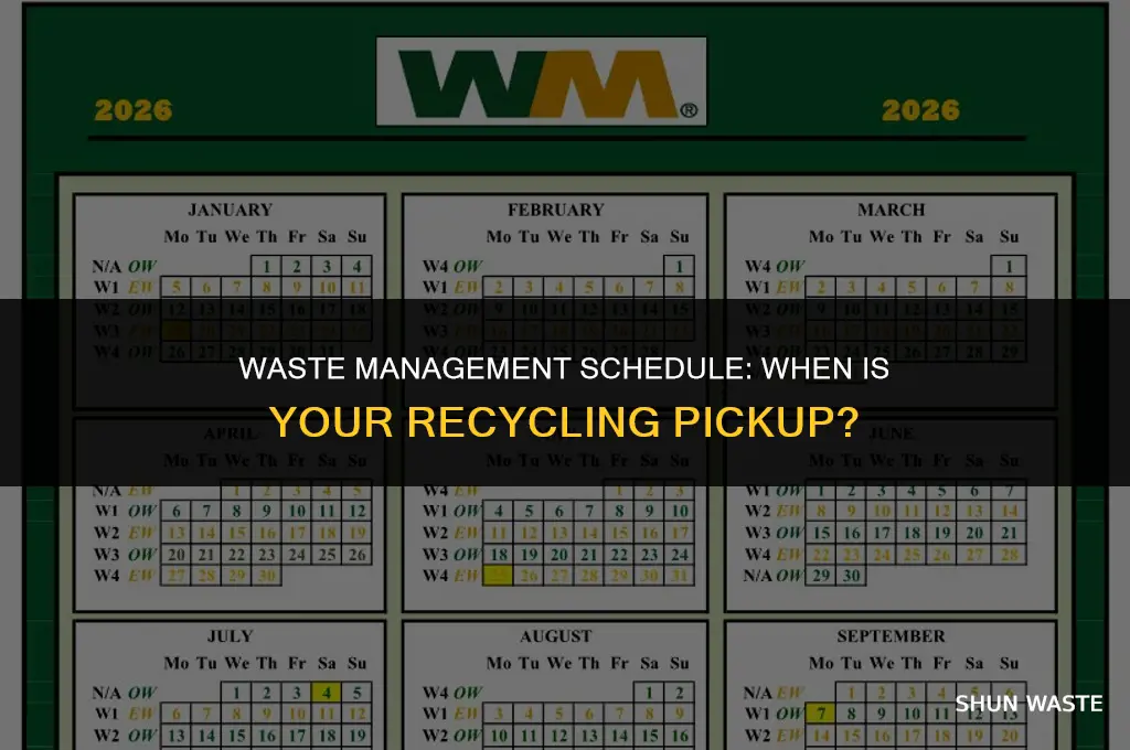 Waste Management Schedule: When Is Your Recycling Pickup? | ShunWaste
