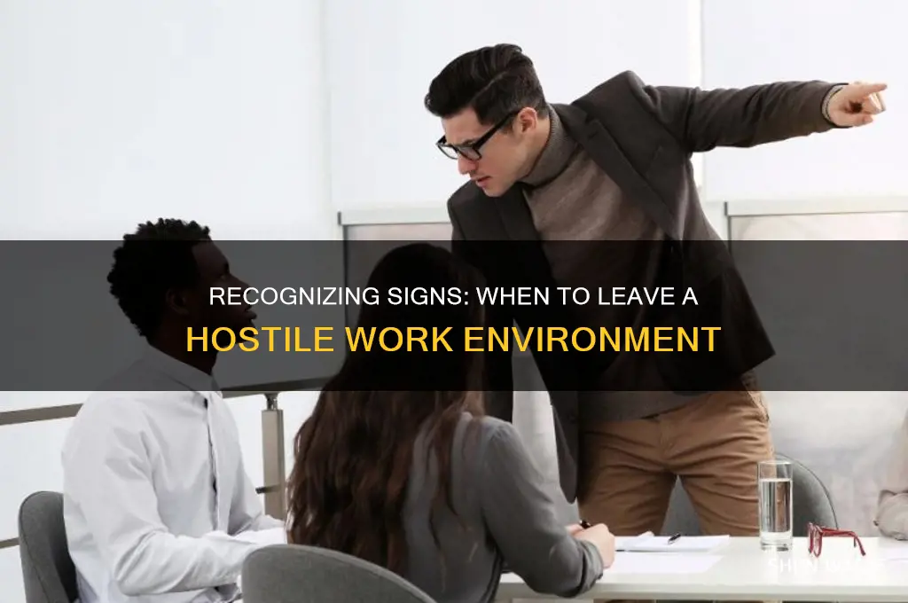 Recognizing Signs: When To Leave A Hostile Work Environment | ShunWaste