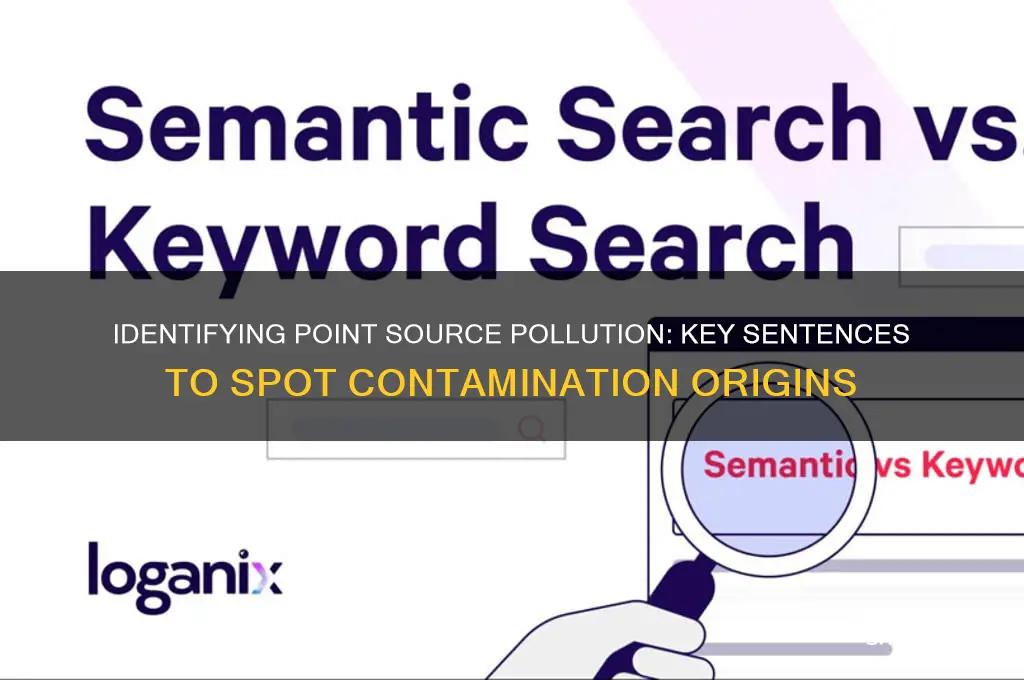 Identifying Point Source Pollution: Key Sentences To Spot Contamination ...
