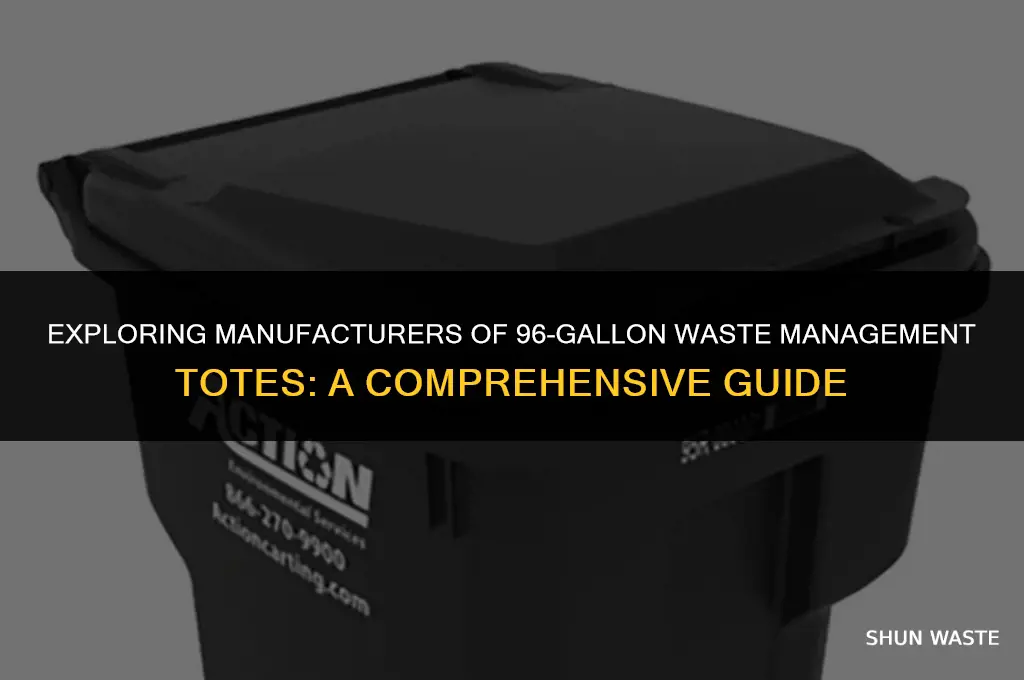 Exploring Manufacturers Of 96-Gallon Waste Management Totes: A ...