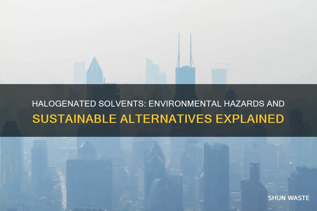 Halogenated Solvents: Environmental Hazards And Sustainable ...